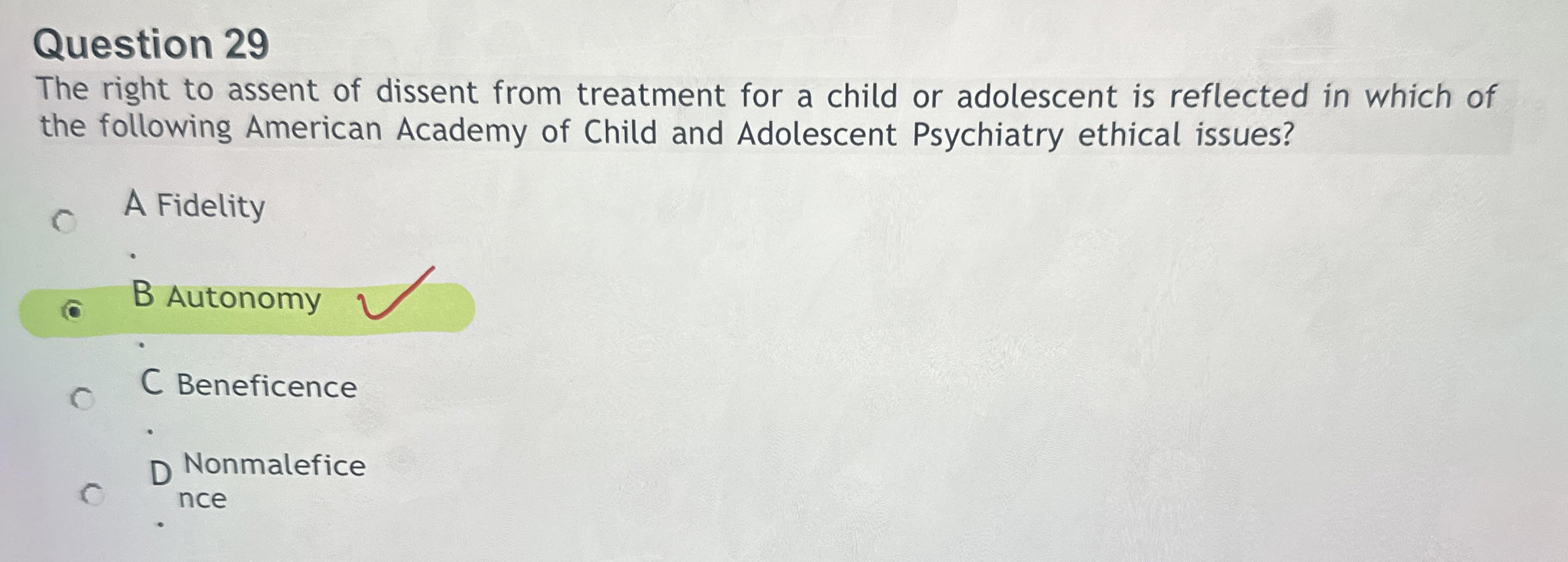 Solved Question 29The right to assent of dissent from | Chegg.com