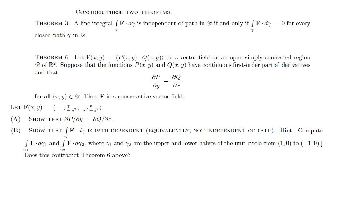 Solved CONSIDER THESE TWO THEOREMS: THEOREM 3: A line | Chegg.com