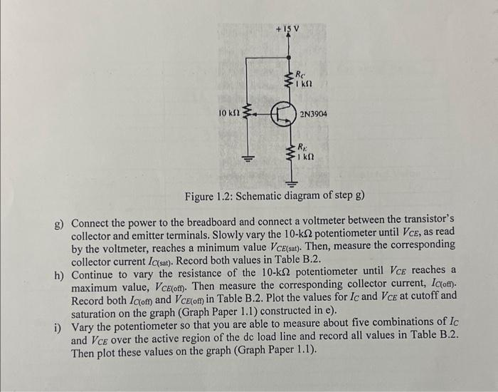 Solved Electronic circuits Lab : BJT Transistor voltage | Chegg.com
