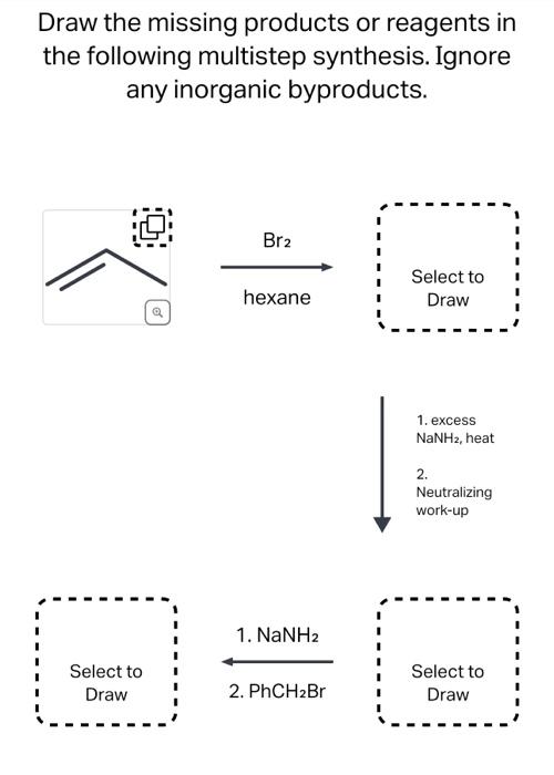 Solved Draw the missing products or reagents in th Draw the | Chegg.com