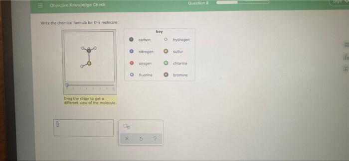 Solved Objective knowledge Check Question Write the chemical | Chegg.com
