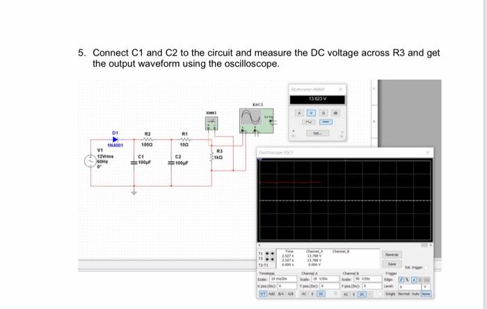 Solved Procedure: 1. Open Multisim and build the circuit | Chegg.com