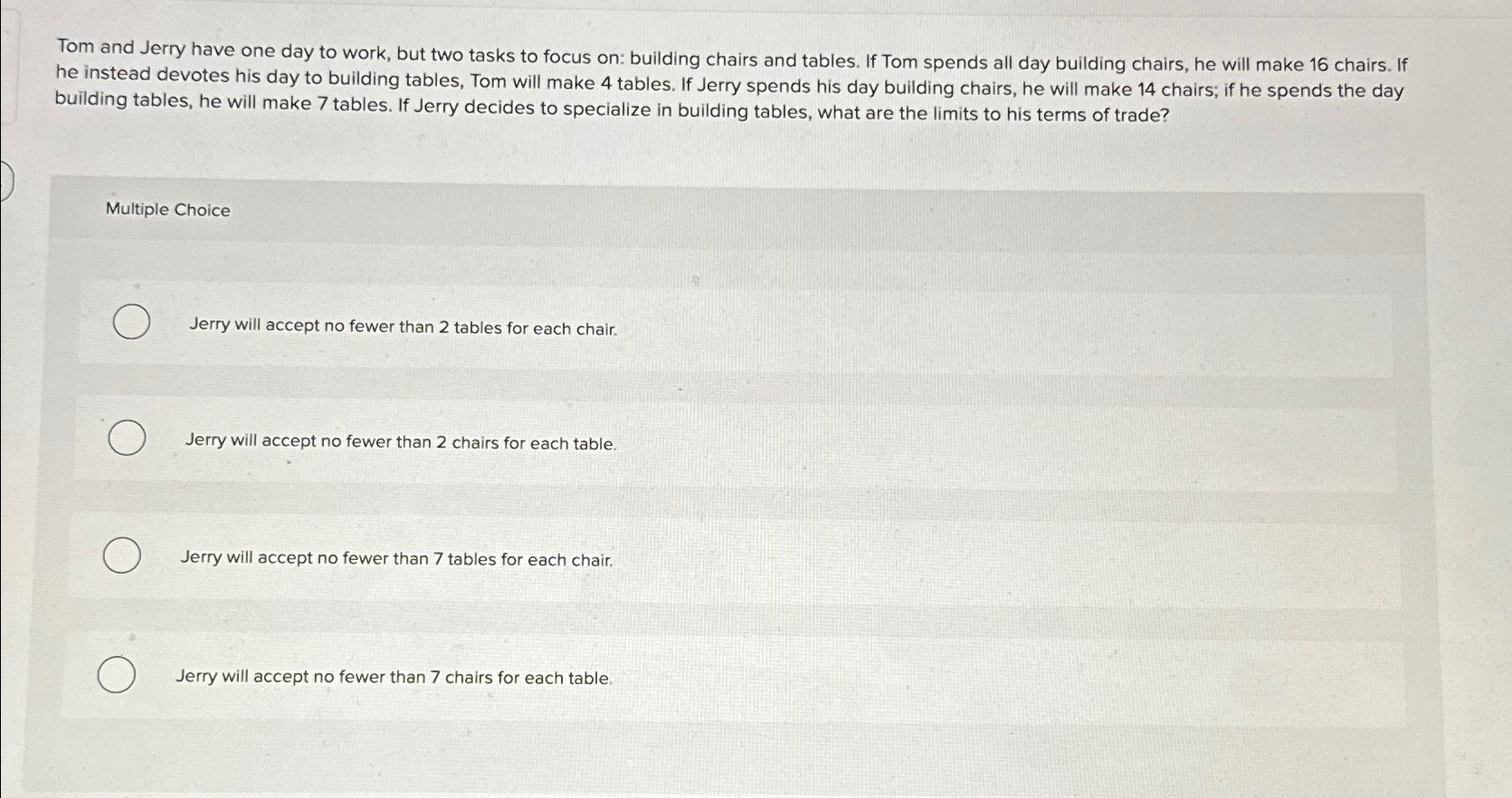 Solved Tom and Jerry have one day to work, but two tasks to | Chegg.com