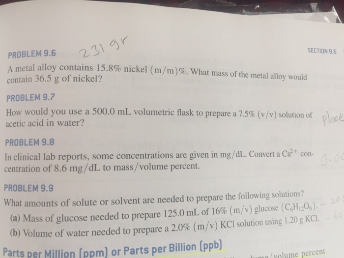 Solved SECTION 9.6 PROBLEM 9.6 2319 metal alloy contains | Chegg.com