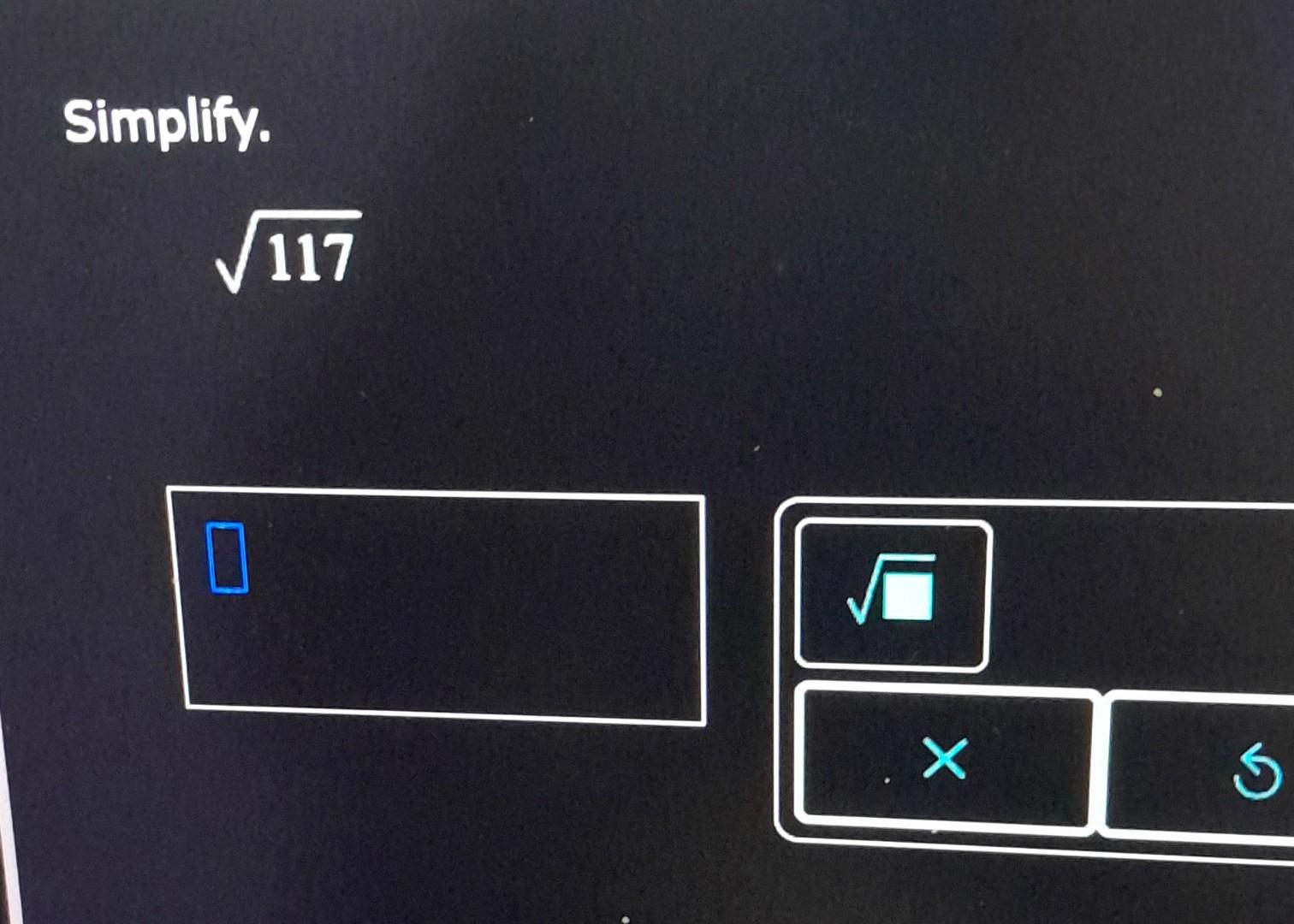 Solved Simplify. 117 | Chegg.com
