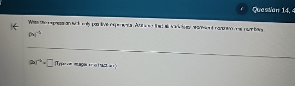 Solved Question 14 4write The Expression With Only Positive