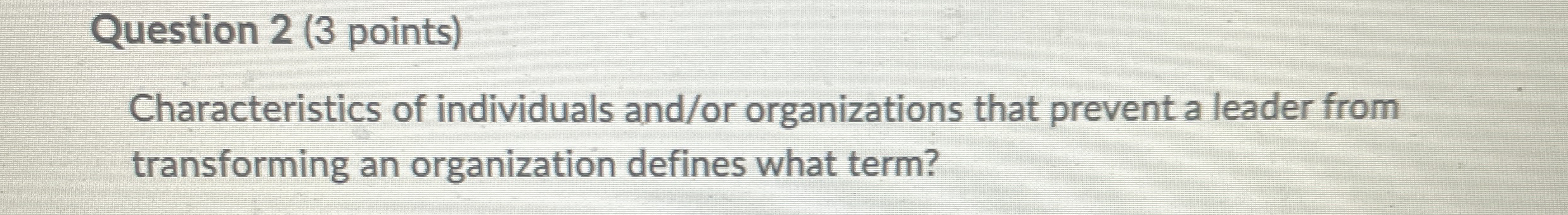 Solved Question 2 (3 ﻿points)Characteristics of individuals | Chegg.com