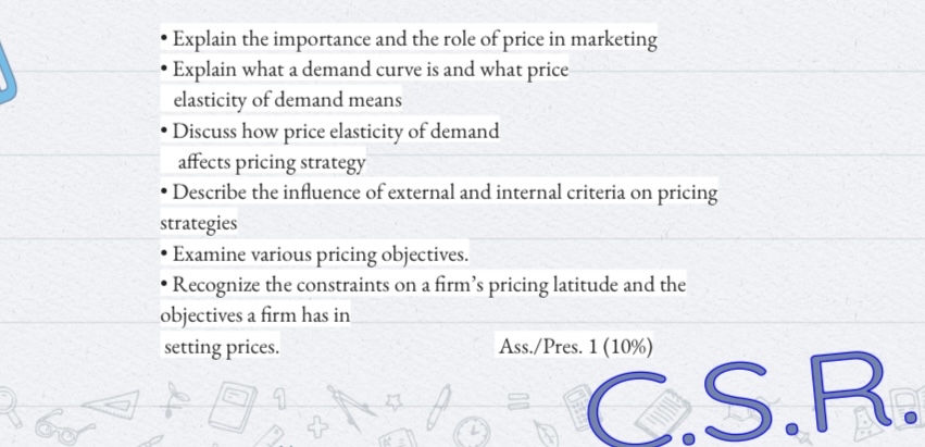 Solved Explain the importance and the role of price in | Chegg.com