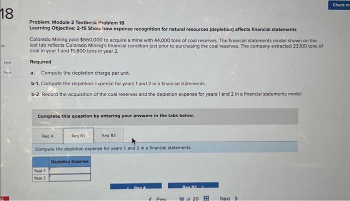 Solved Problem: Module 2 Textbook Problem 18 Learning | Chegg.com