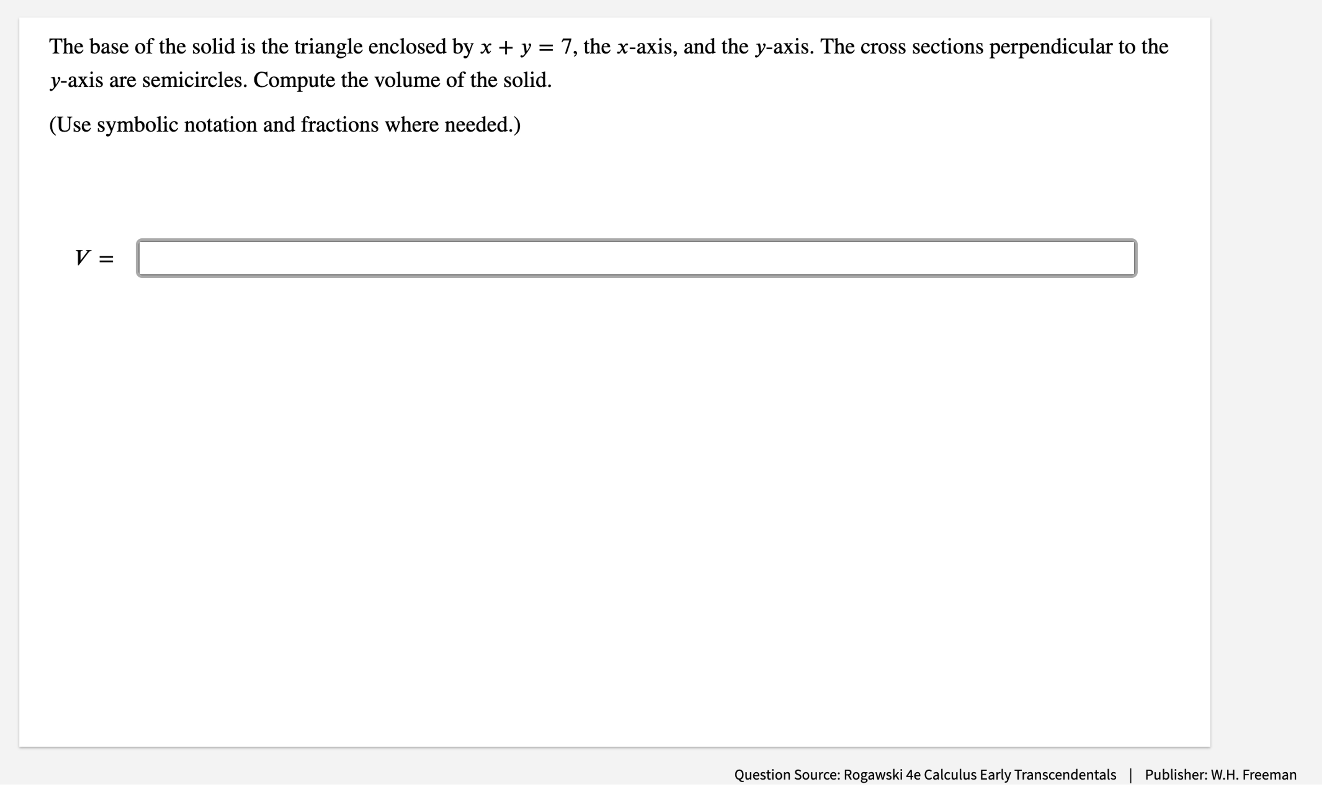 Solved The base of the solid is the triangle enclosed by | Chegg.com