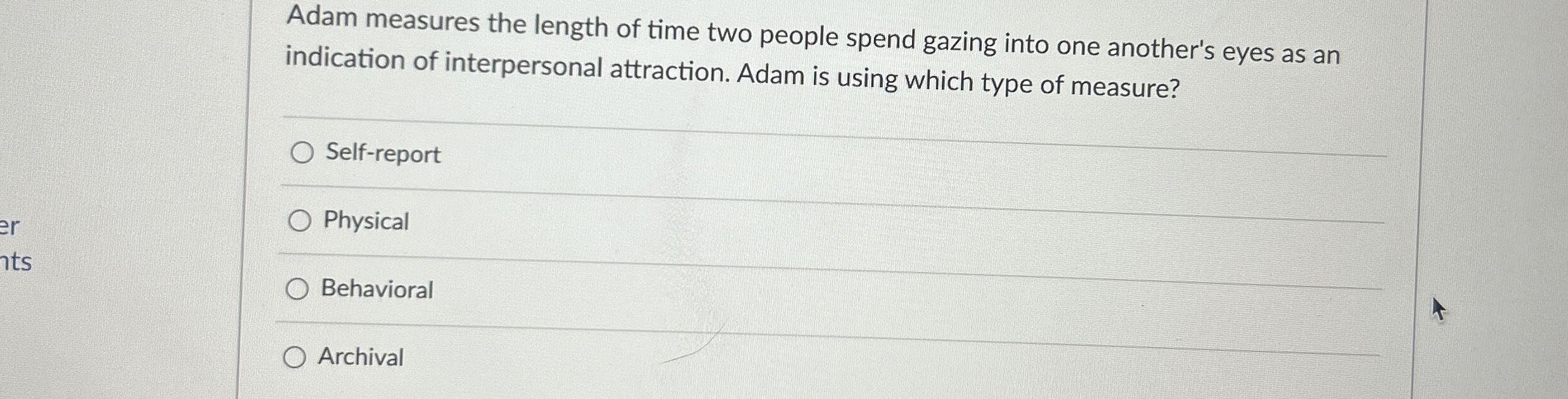 Solved Adam measures the length of time two people spend | Chegg.com