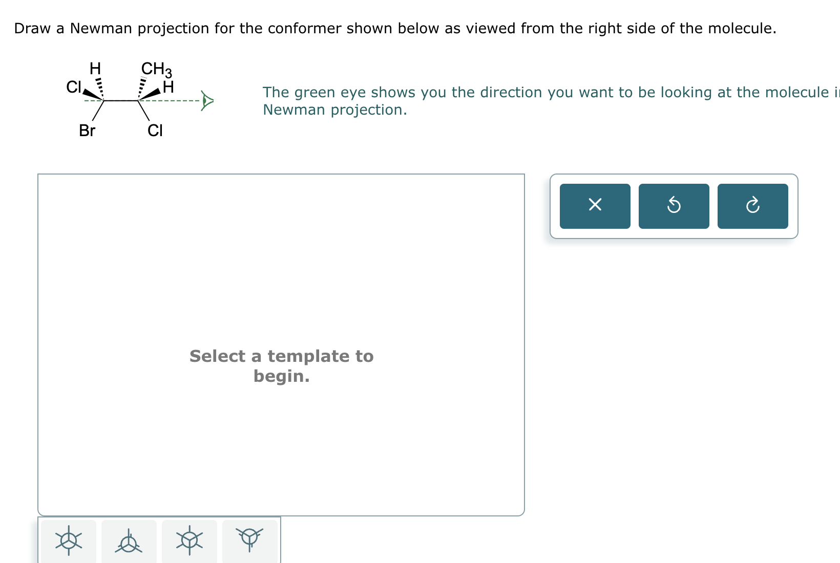 Solved Draw a Newman projection for the conformer shown | Chegg.com