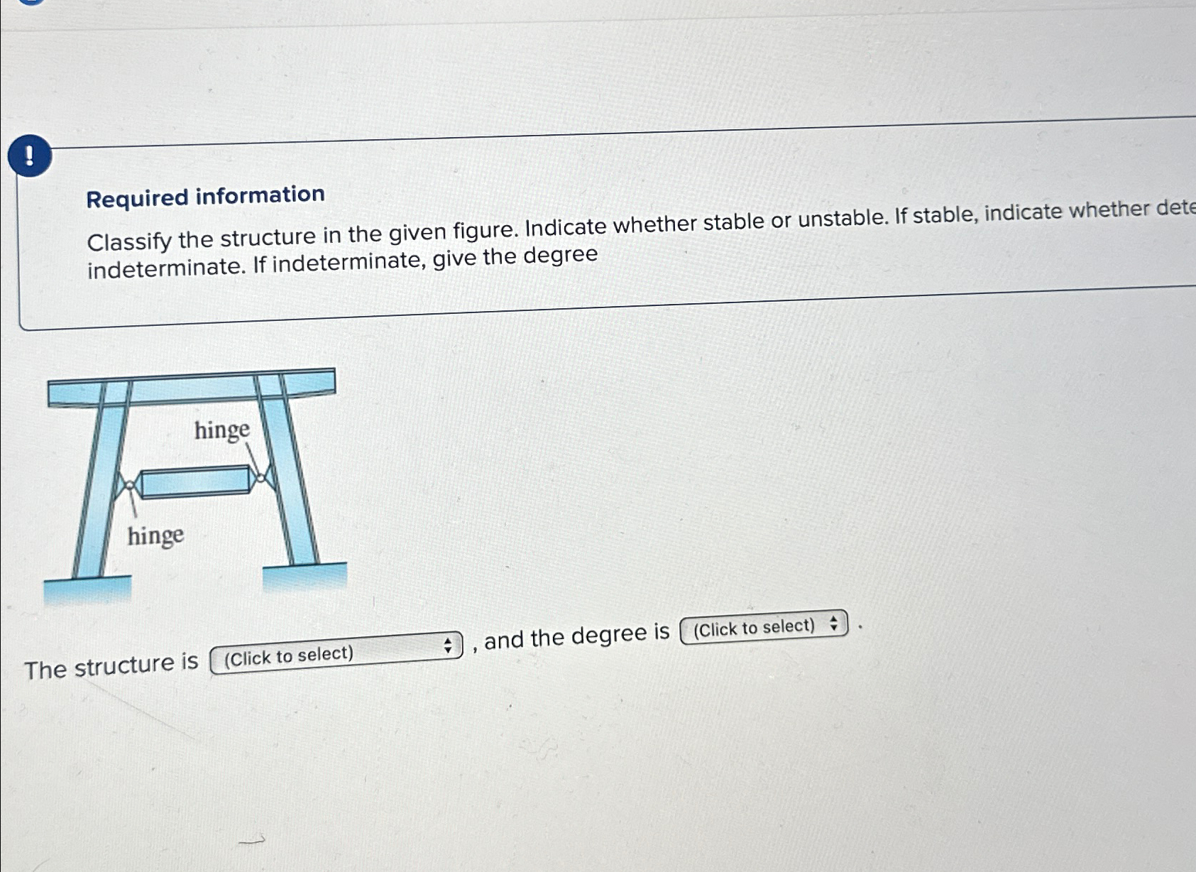 Solved !Required informationClassify the structure in the | Chegg.com