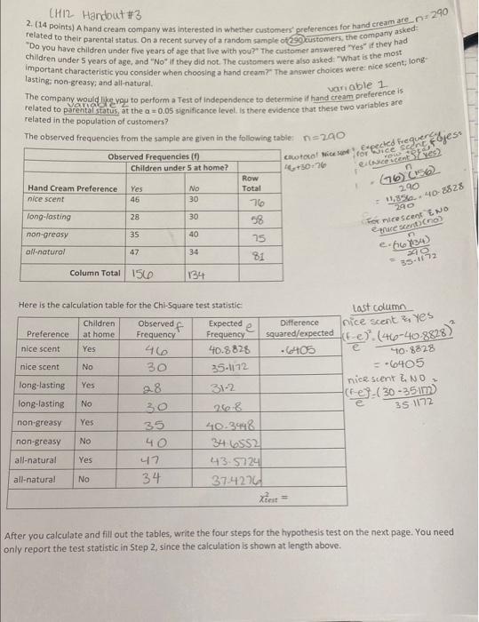 Solved For each problem, show at minimum: 1) The null and | Chegg.com