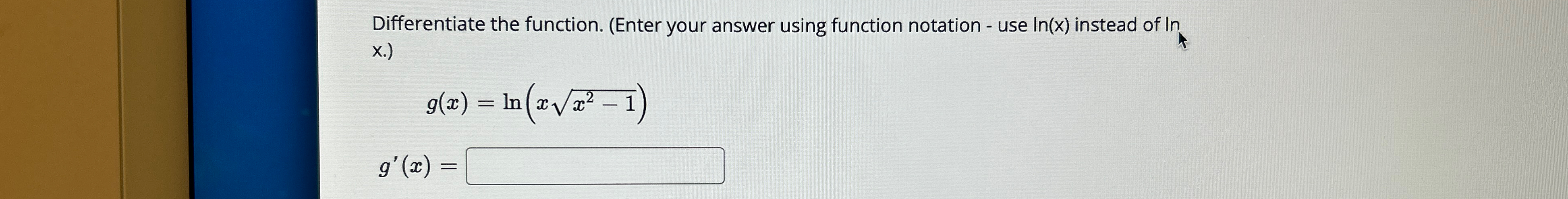 Solved Differentiate the function. (Enter your answer using | Chegg.com