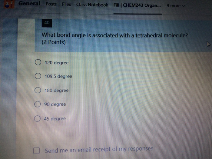 Solved General Posts Files Class Notebook Fill CHEM243 | Chegg.com
