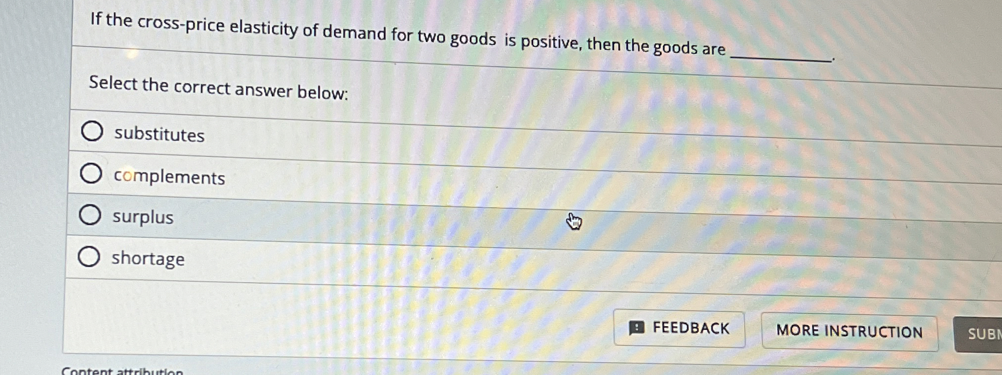 Solved If the cross-price elasticity of demand for two goods | Chegg.com