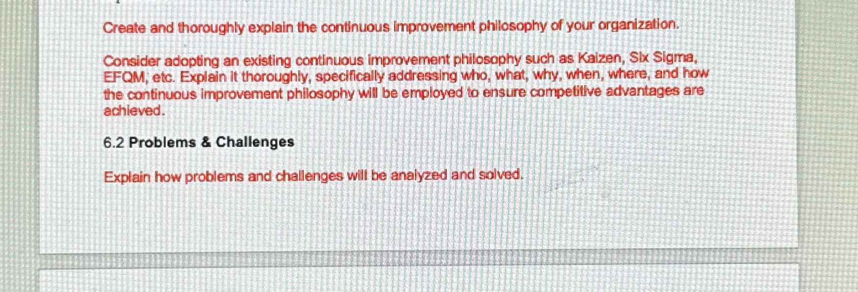 Solved Create and thoroughly explain the continuous | Chegg.com