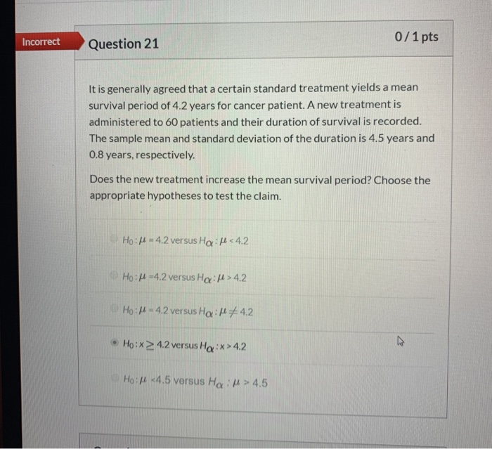 Solved Incorrect Question 21 0/1 pts It is generally agreed | Chegg.com Solved Incorrect Question 21 0/1 pts It is generally agreed | Chegg.com