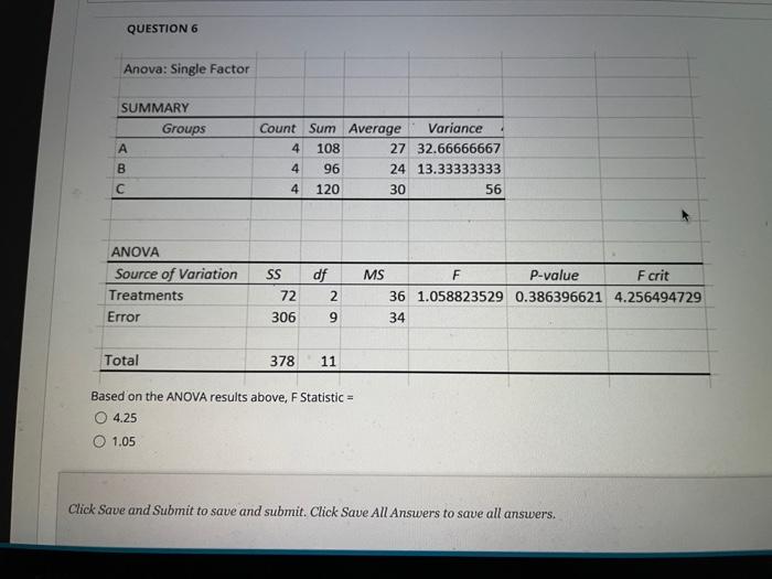 Solved QUESTION 1 In analysis of variance problem if SST = | Chegg.com