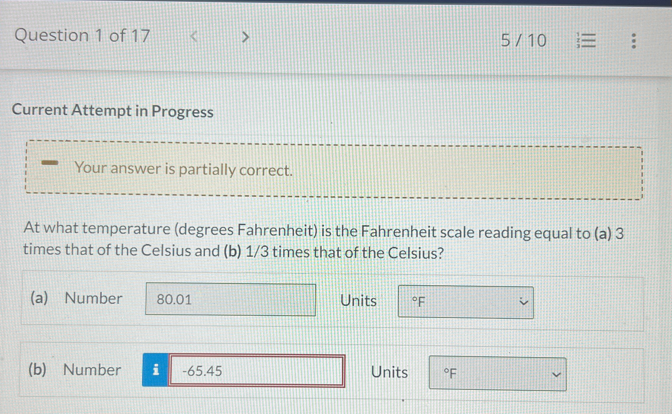 Solved Question 1 ﻿of 17510Current Attempt in ProgressYour | Chegg.com