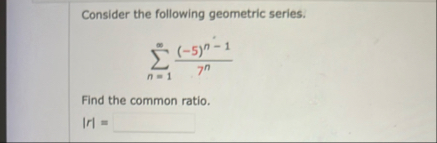 Solved Consider the following geometric | Chegg.com