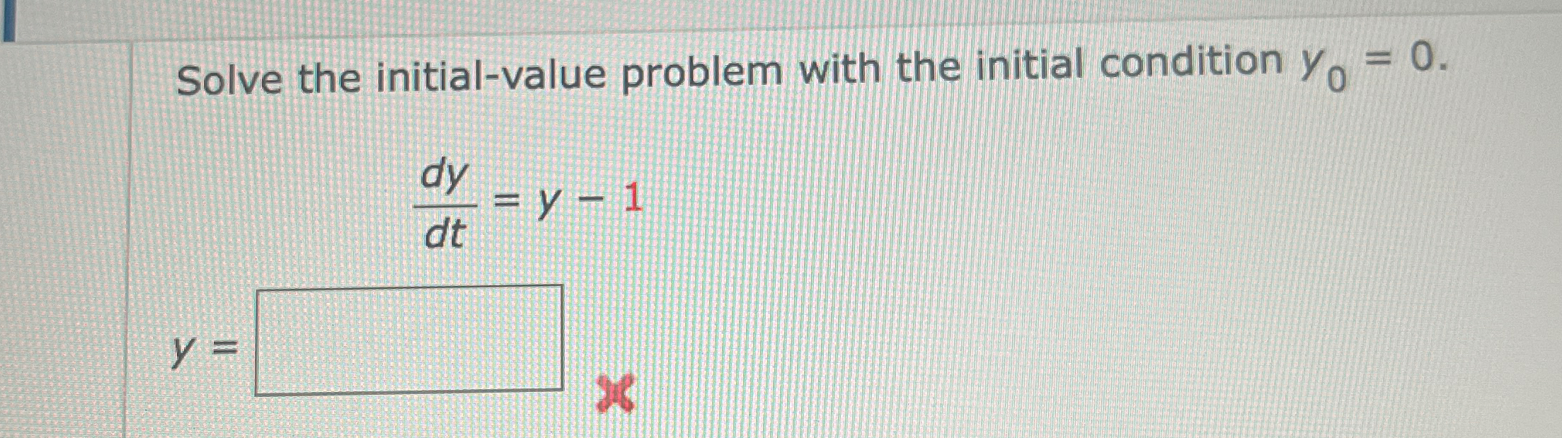 Solved Solve the initial-value problem with the initial | Chegg.com