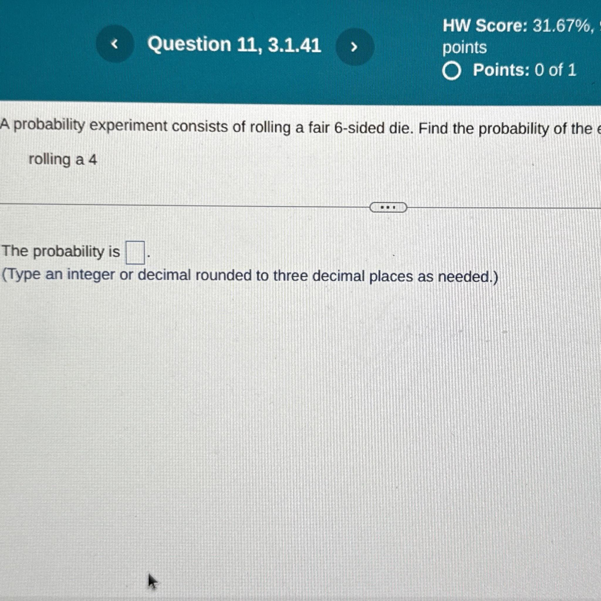 Solved Question 11, 3.1.41HW Score: 31.67%,pointsPoints: 0 | Chegg.com