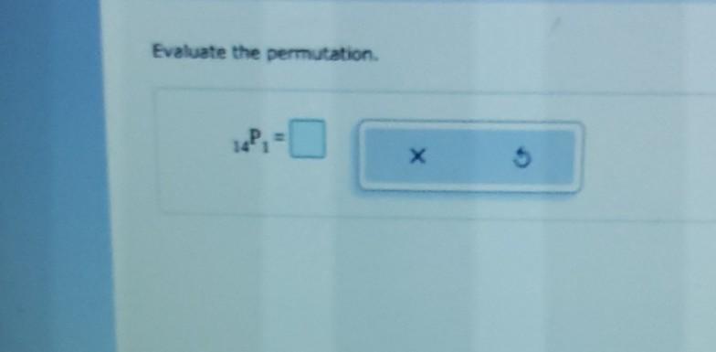 Solved Evaluate the permutation х | Chegg.com