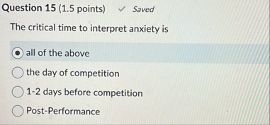 Solved Question 15 (1.5 ﻿points) ﻿SavedThe critical time to | Chegg.com