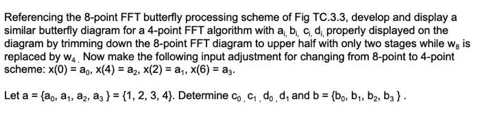 Solved Referencing the 8-point FFT butterfly processing | Chegg.com
