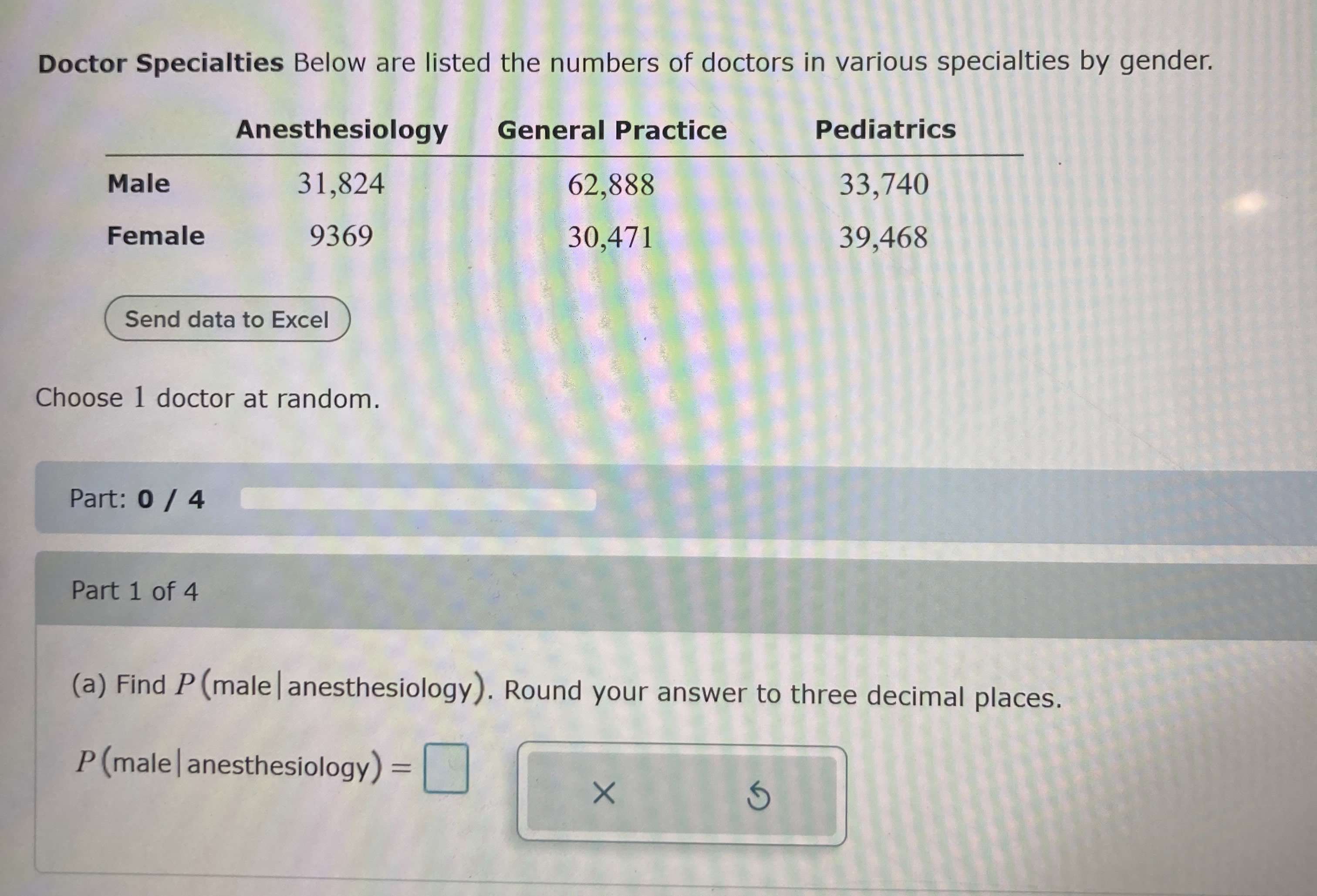 Solved Doctor Specialties Below are listed the numbers of | Chegg.com