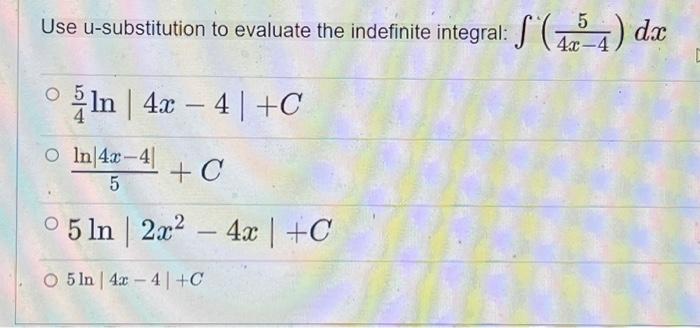 Solved Use u-substitution to evaluate the indefinite | Chegg.com