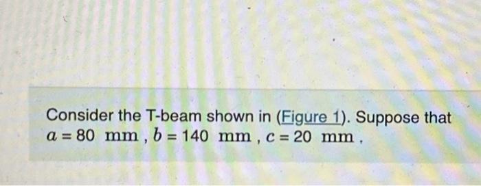 Solved Consider the T-beam shown in (Figure 1). Suppose that | Chegg.com
