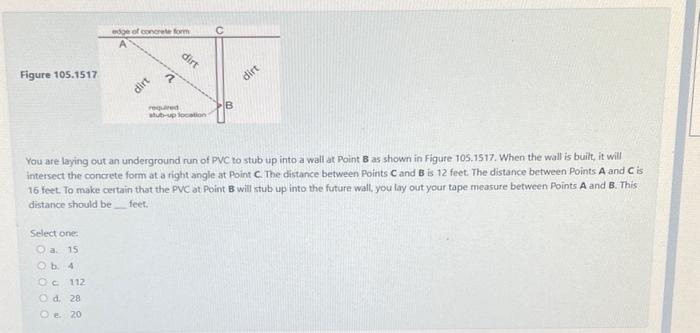 Solved You are laying out an underground run of PVC to stub | Chegg.com