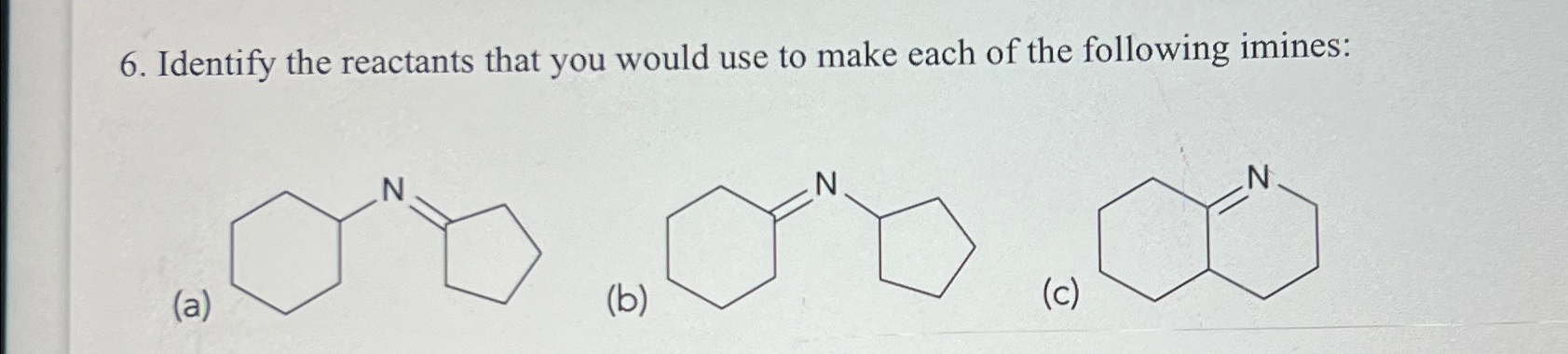 Solved Identify the reactants that you would use to make | Chegg.com