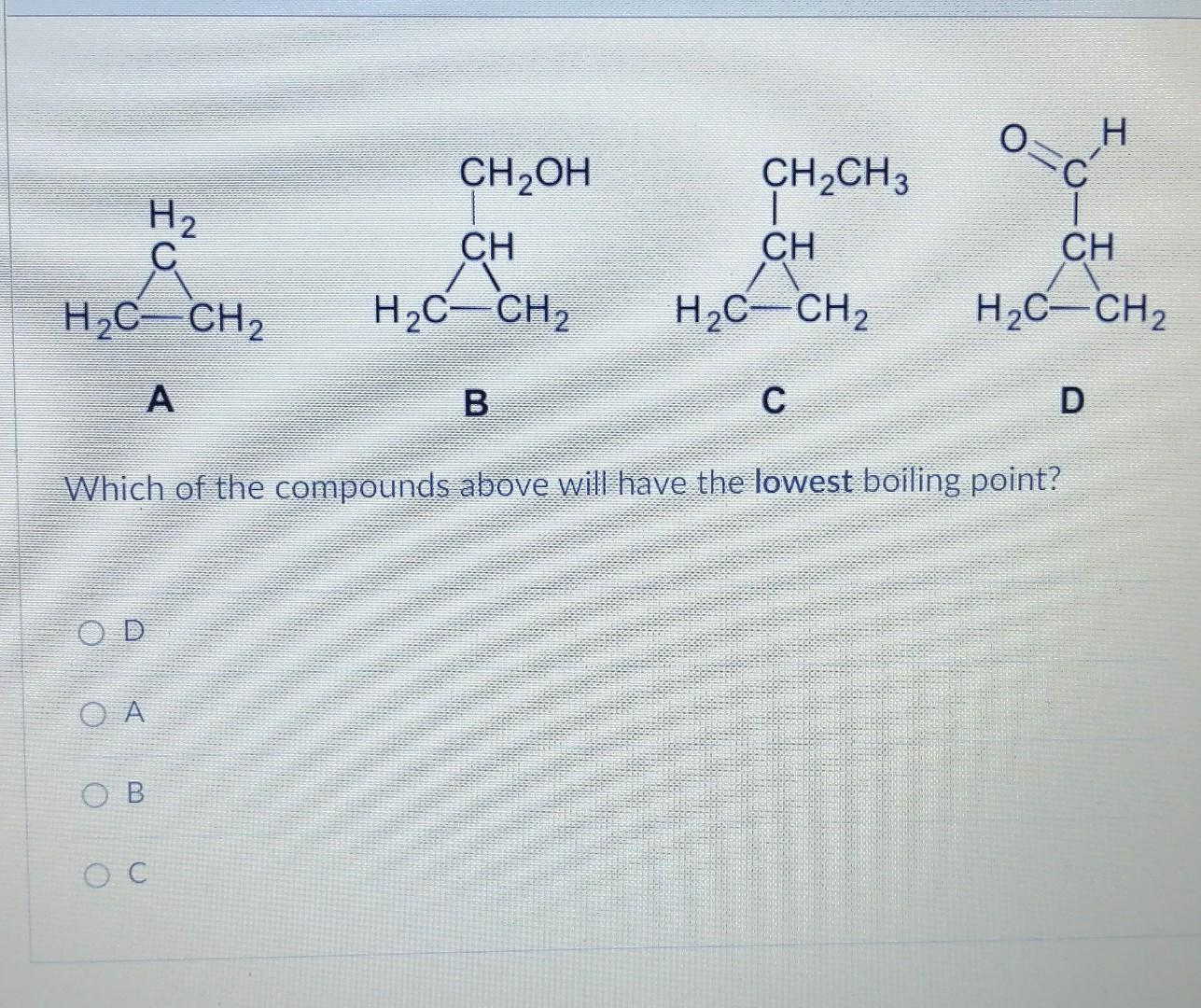 Solved O= H CH2CH3 H2 CH2OH CH 앤 H2C- CH2 С q H2C- CH2 CH CH | Chegg.com