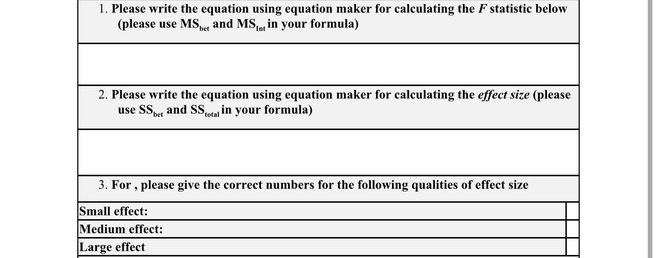 Solved Please write the equation using equation maker for | Chegg.com