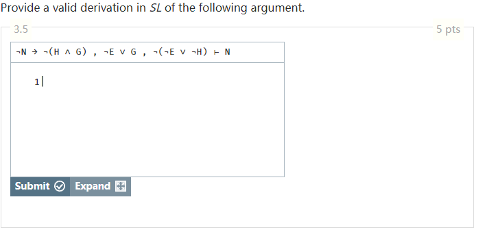 Provide a valid derivation in SL ﻿of the following | Chegg.com