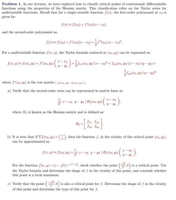 Solved Problem 1. In our lectures, we have explored how to | Chegg.com