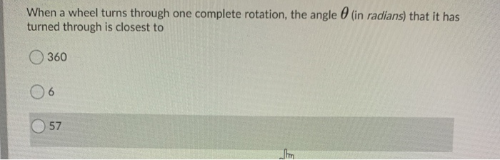 Solved When a wheel turns through one complete rotation, the | Chegg.com