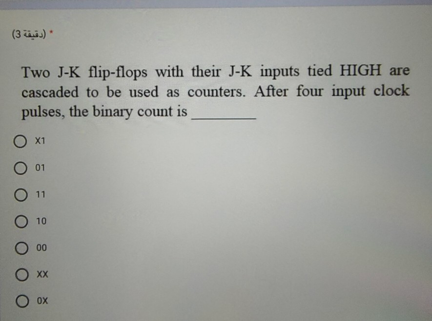 Solved A J-K F.F. with input signals J= 1 and K = 1 which | Chegg.com