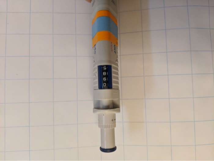 Solved using p1000 what volume will be dispensed in | Chegg.com