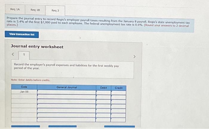 Solved Problem 9-2A Entries for payroll transactions LO P2, | Chegg.com