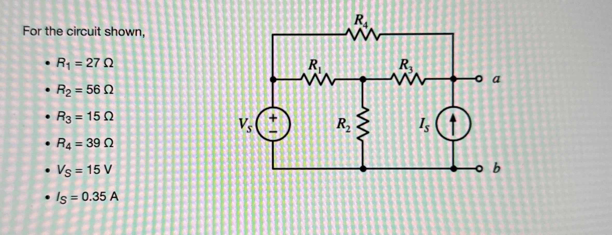 Solved For the circuit | Chegg.com