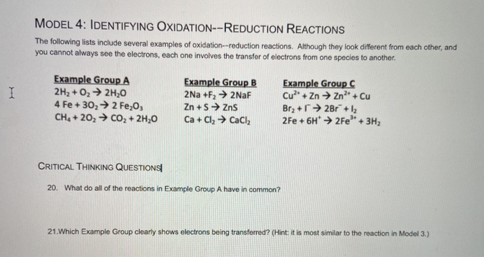 Reduction Reaction Example
