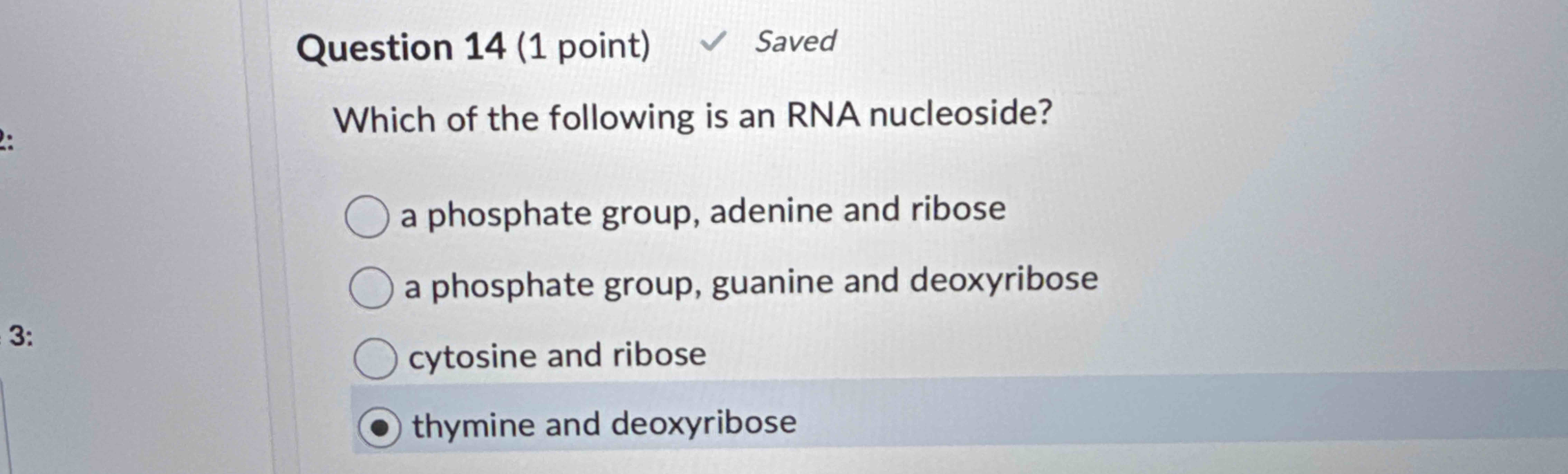[Solved]: Question 14 (1 point) Which of the following is