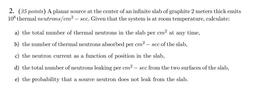 Solved 2. ( 35 points) A planar source at the center of an | Chegg.com