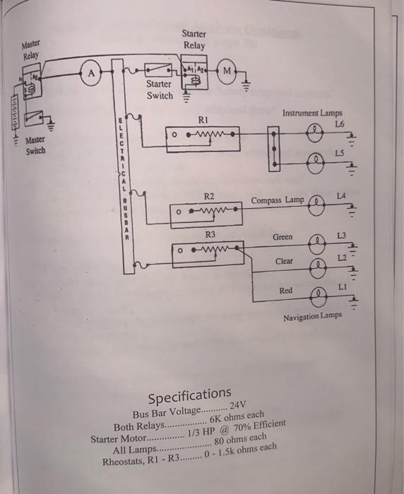 when the battery/master relay switch is closed. what | Chegg.com