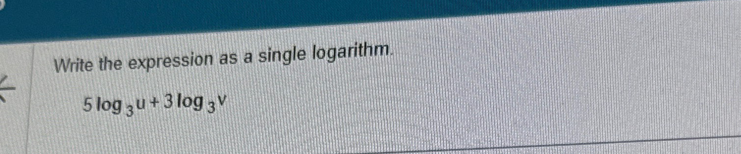 Solved Write the expression as a single | Chegg.com
